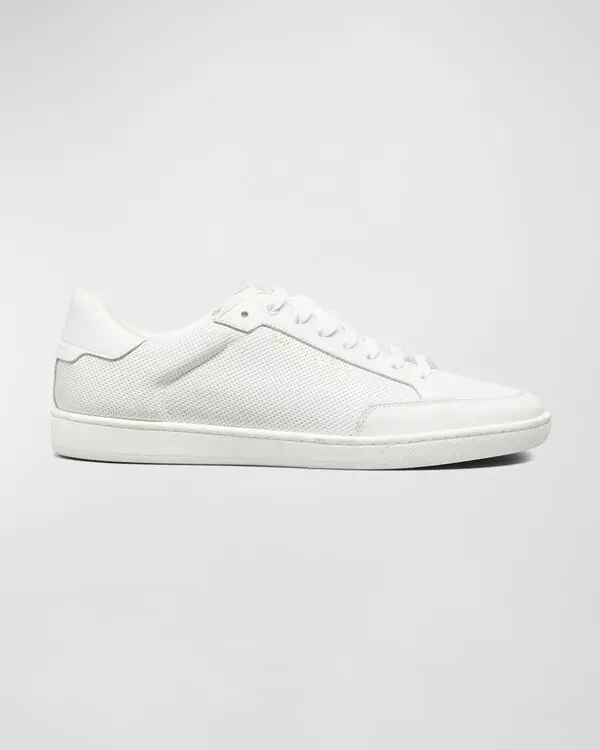 Saint Laurent Sl/06 Leather Sneakers - Optic White
