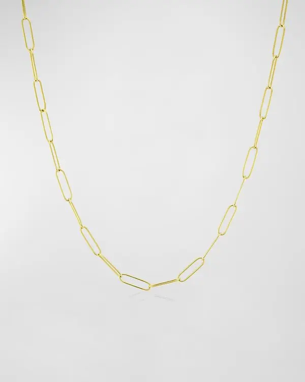 JENNA BLAKE 18k Paperclip Chain Necklace