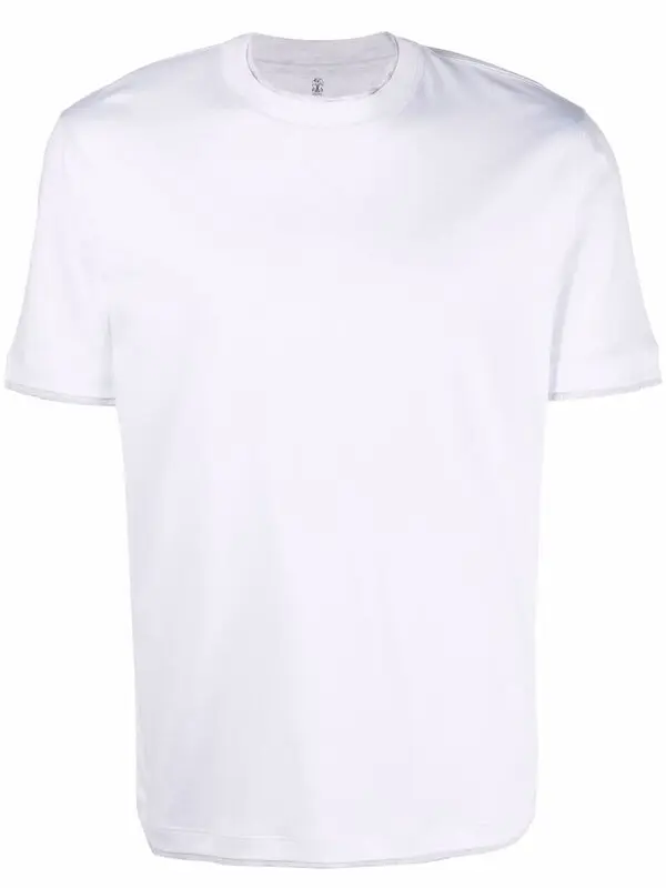 Brunello Cucinelli Layered-trim Cotton T-shirt