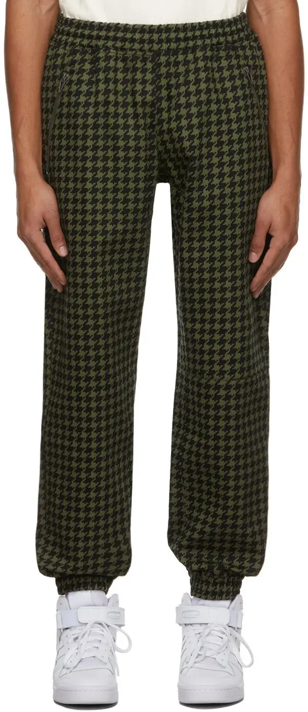 Adidas X Ivy Park Green & Black Denim Track Pants - Wilpin/Black 