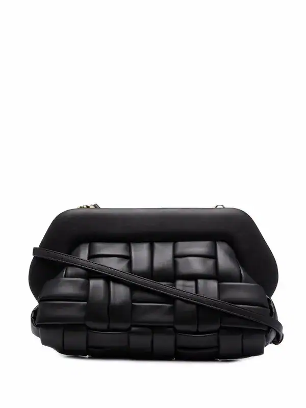 Themoire Woven Clutch Bag In Black - 15% Off | Editorialist display picture 1
