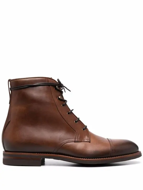 SCAROSSO Shearling-lined Leather Boots