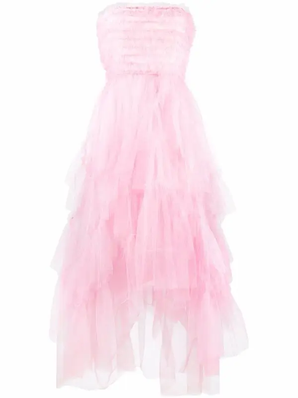 Philosophy Di Lorenzo Serafini Strapless Asymmetric Dress In Pink - 40% Off  | Editorialist