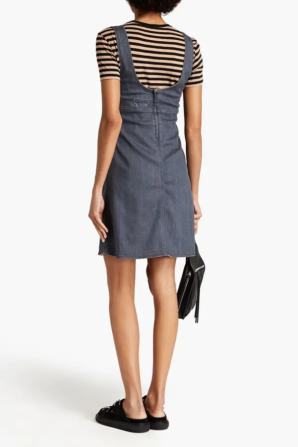 Rag & Bone Paula Denim Mini Dress In Gray - 70% Off | Editorialist