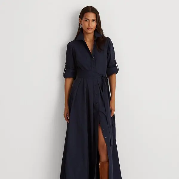 Ralph Lauren Long-Sleeve Taffeta Gown In French Navy - 25% Off |  Editorialist