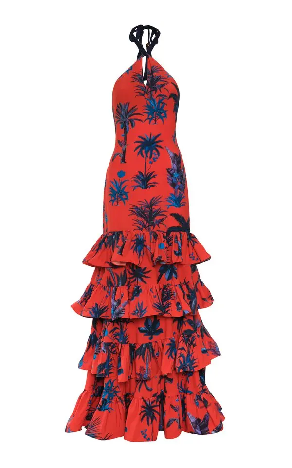 ANDRES OTALORA Tintipan Crepe Maxi Dress