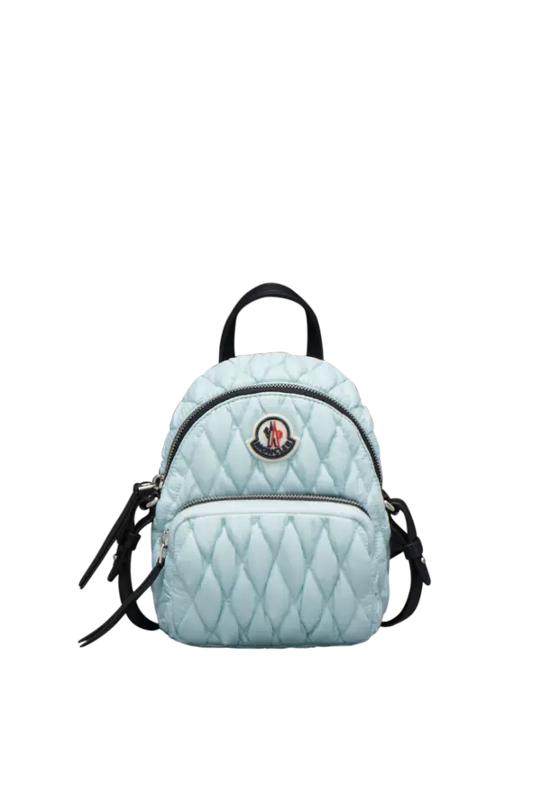 Moncler Kilia Quilted Small Backpack - Blue | Editorialist