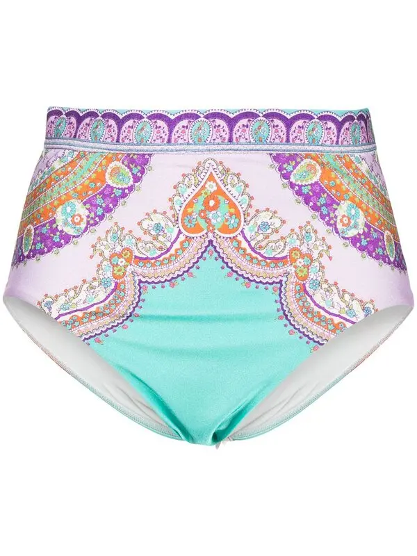 Zimmermann Lola High-waisted Bikini Bottom