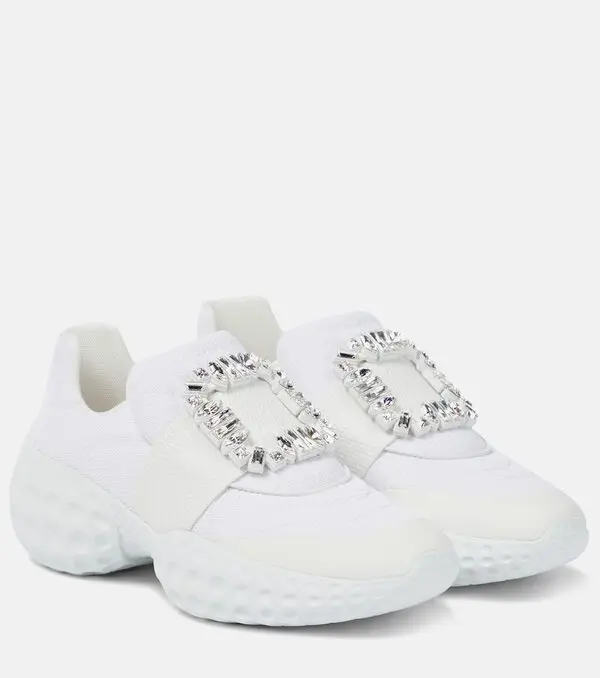 ROGER VIVIER Viv' Run Moonlight Sneakers - White