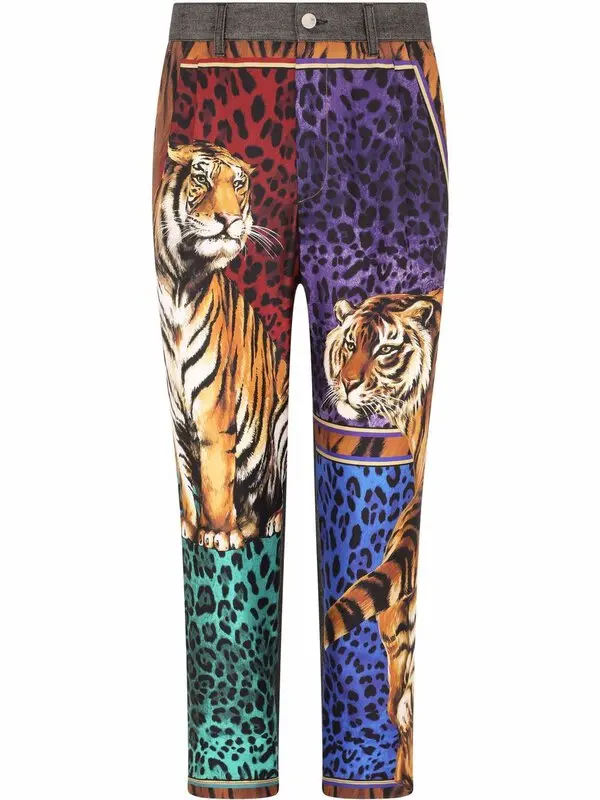 Dolce & Gabbana Tiger-print Trousers