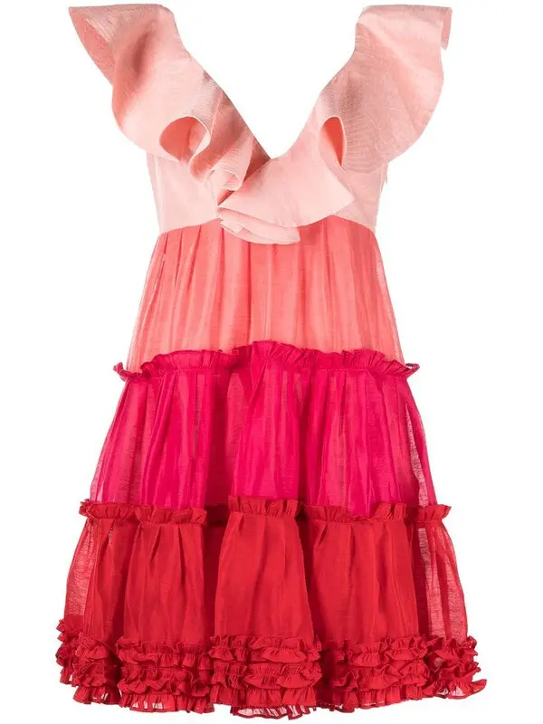Leo Lin Flamingo Mini Dress In Pink - 25% Off | Editorialist