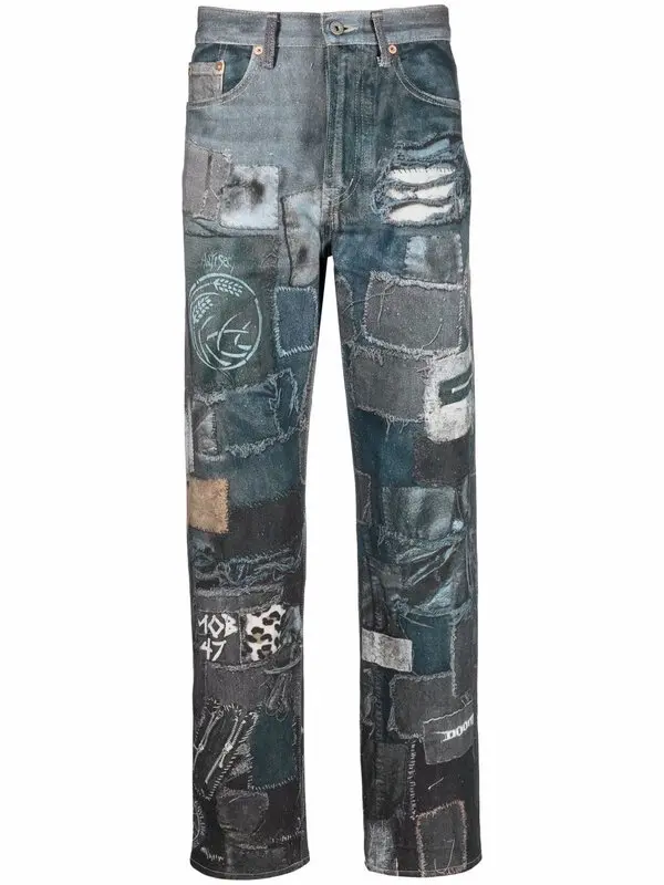 DOUBLET Patch-detail Denim Jeans