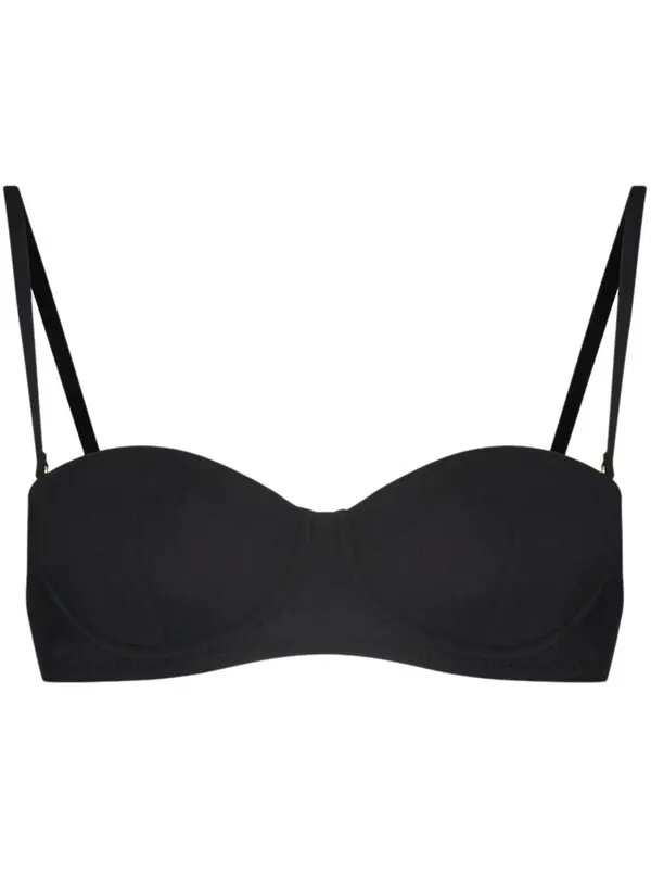 Dolce & Gabbana Balconette Bandeau Bikini Top - Black