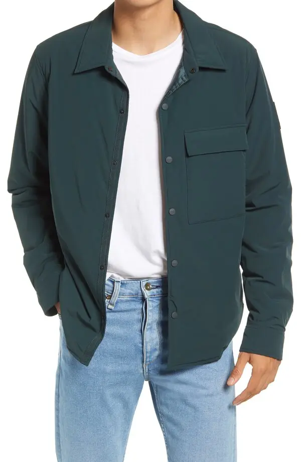 Closed Padded Shirt Jacket - Sacramento Green | Editorialist