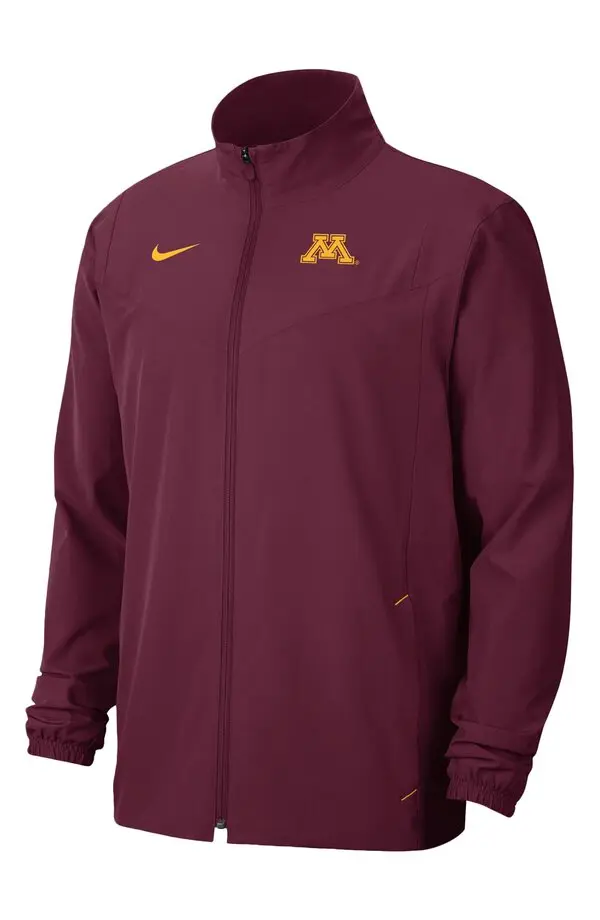 Nike Minnesota Golden Gophers 2021 Sideline Full-zip Jacket - Maroon ...