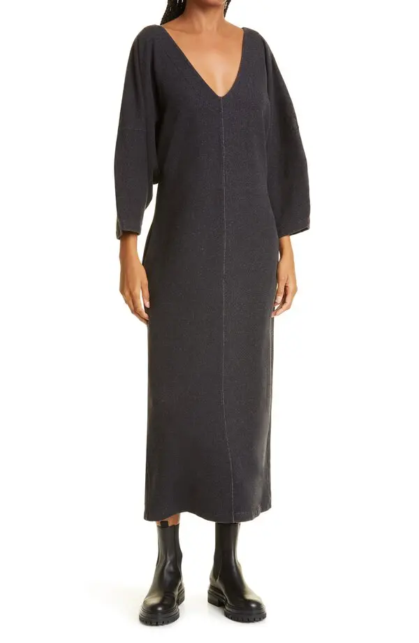 mara hoffman long sleeve dress Mara Hoffman Mini Flare Long Sleeve Dress Bolnisi Orange on Garmentory