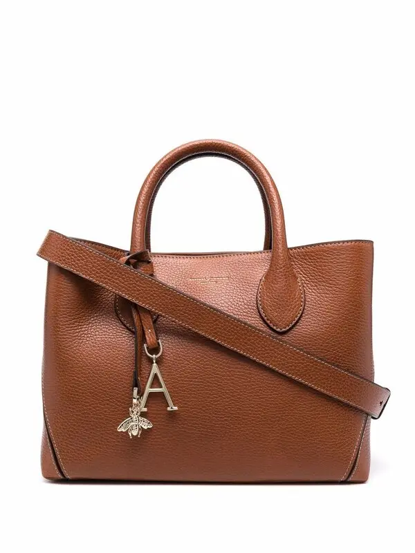 ASPINAL OF LONDON Midi London Pebble-texture Leather Tote Bag