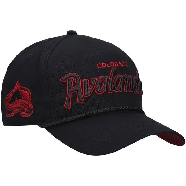 '47 Colorado Avalanche Crosstown Script Hitch Snapback Hat - Black ...