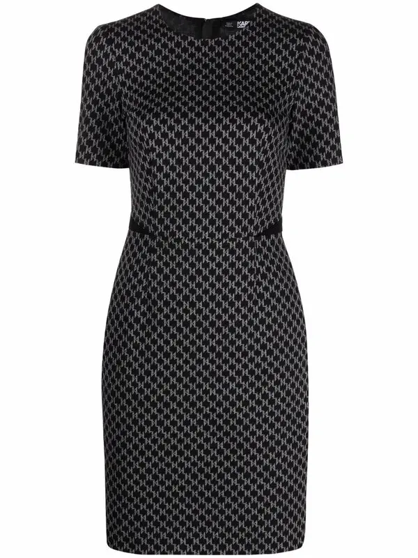 Karl Lagerfeld Monogram Punto Shift Dress