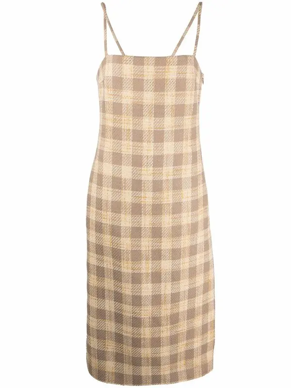Giuseppe Di Morabito Checked Midi Dress