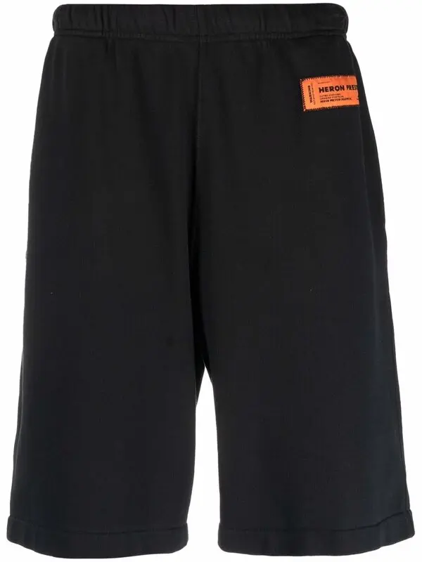 Heron Preston Recycled Cotton Track Shorts - Black