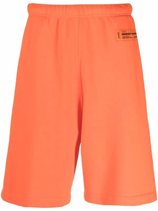 Heron Preston Recycled Cotton Track Shorts - Orange