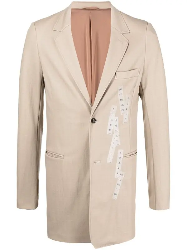 DOUBLET Tape-detail Single-breasted Blazer