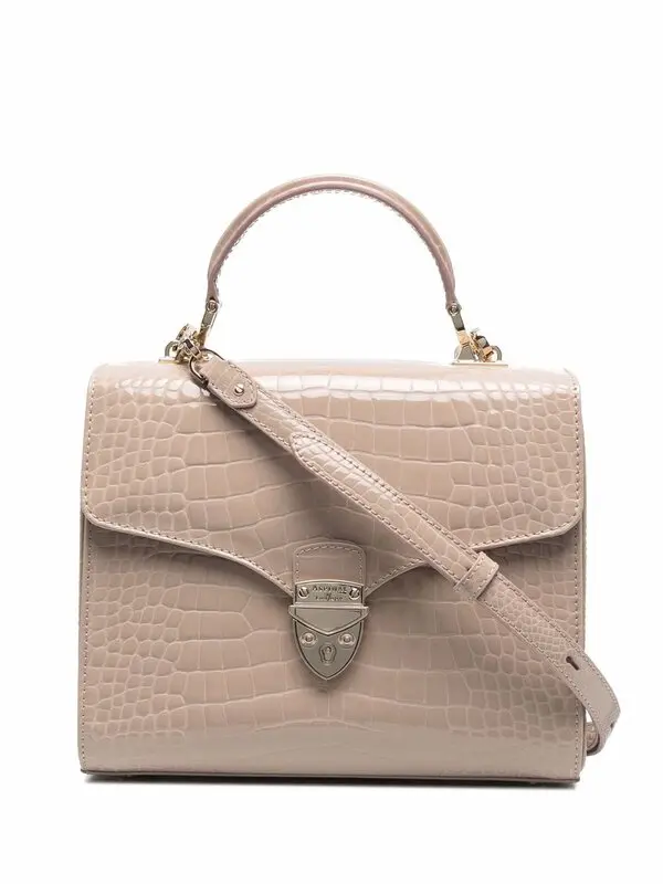 ASPINAL OF LONDON Mayfair Top-handle Bag - Neutrals