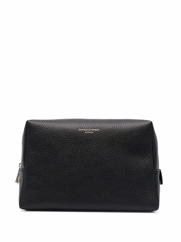 ASPINAL OF LONDON London Pebbled Makeup Bag - Black