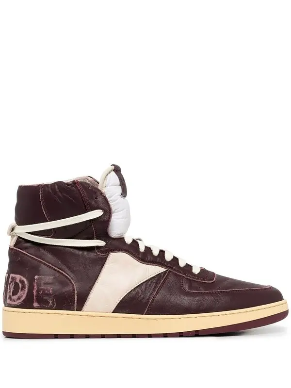 Rhude Rhecess High-top Sneakers - Red