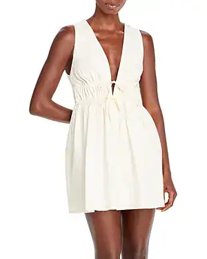 Faithfull The Brand Korita Mini Dress In Plain Shell - 70% Off |  Editorialist
