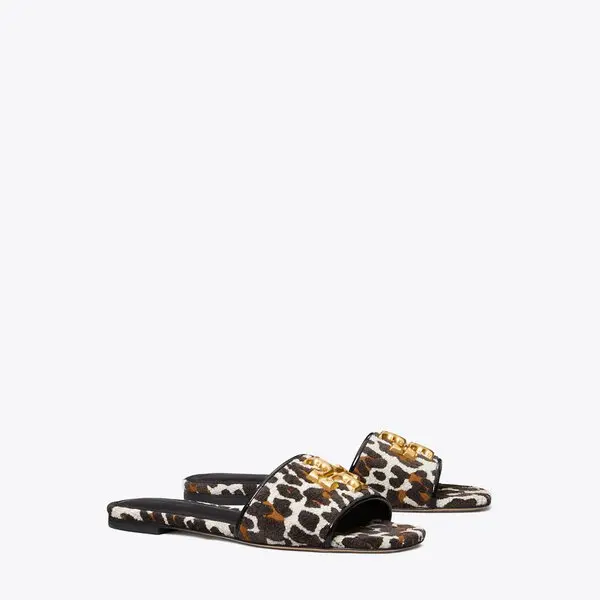 Tory Burch Eleanor Slide - Reva Leopard/perfect Black