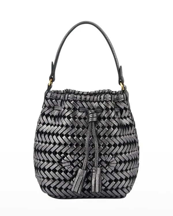 Anya Hindmarch The Neeson Micro Crinkle Drawstring Bucket Bag