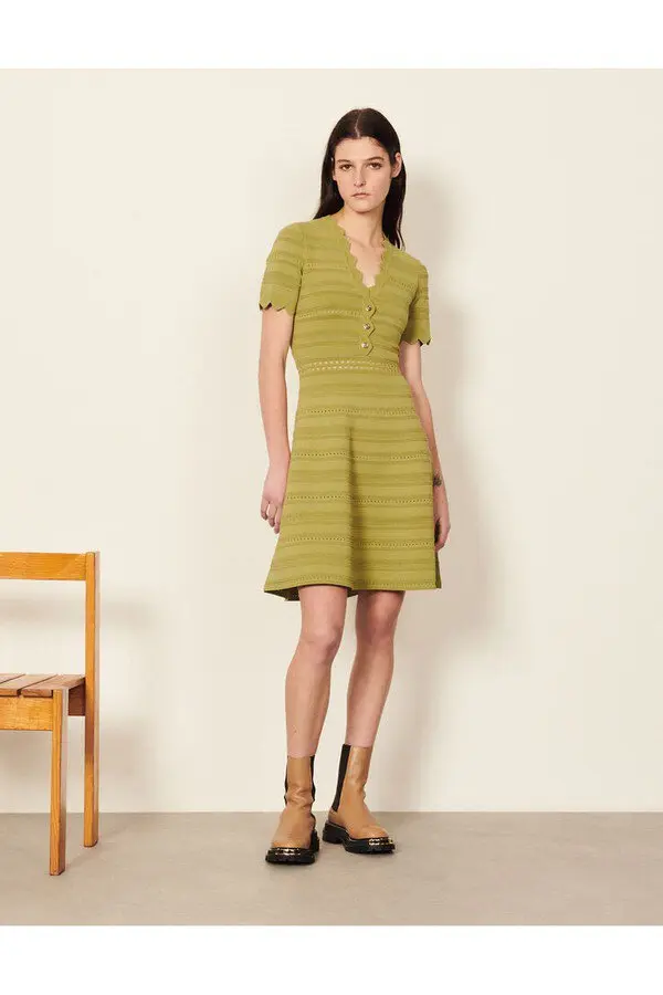aje rushes raffia knit sleeveless midi dress Rushes Raffia Knit Midi Dress main image 1