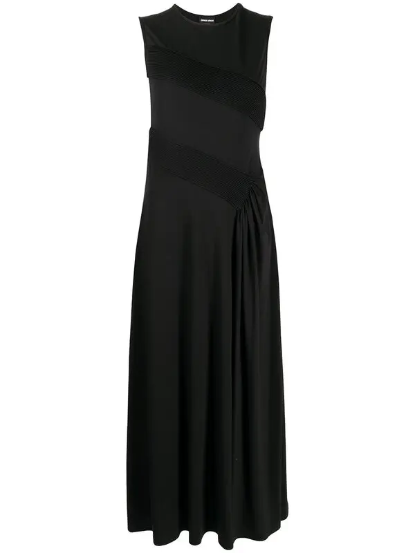 strapless open back dress Grey Tailoring Pleated Mini Dress