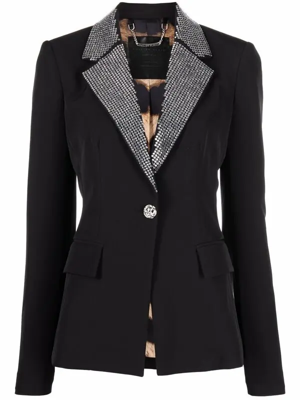 Philipp Plein Cady Crystal-embellished Blazer