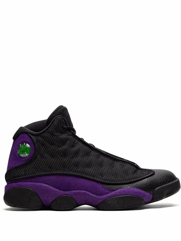 JORDAN Air Retro Court Purple Sneakers - Black