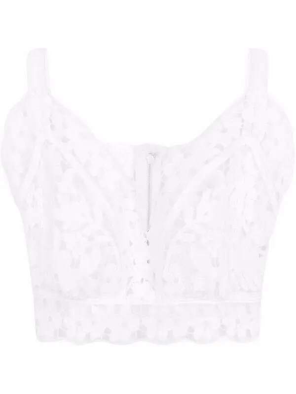 Dolce & Gabbana Broderie Anglaise Crop Top