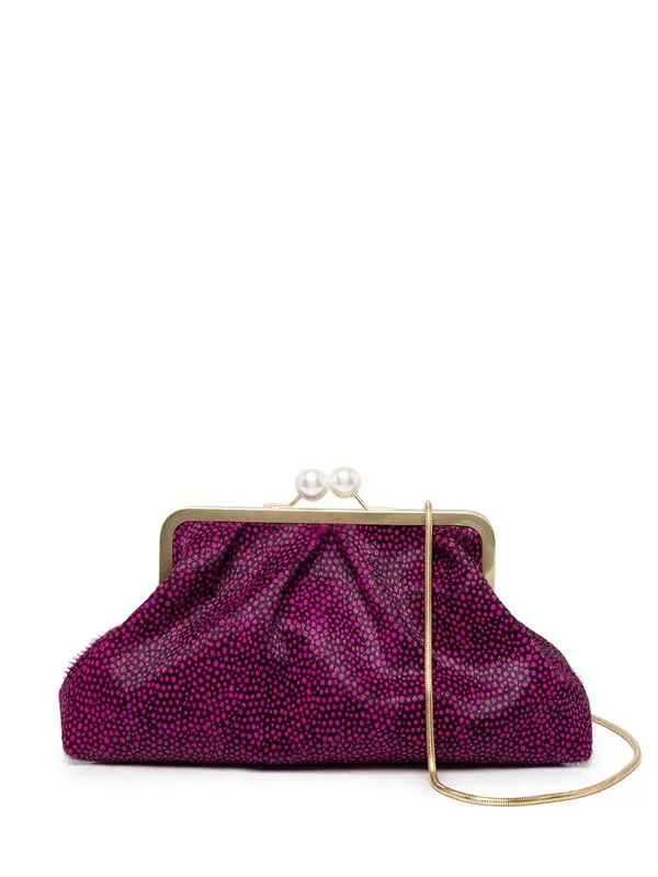 Zac Posen Lacey Soft Frame Clutch In Pink 50% Off Editorialist