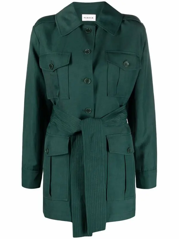 P.a.r.o.s.h Belted Trench Coat