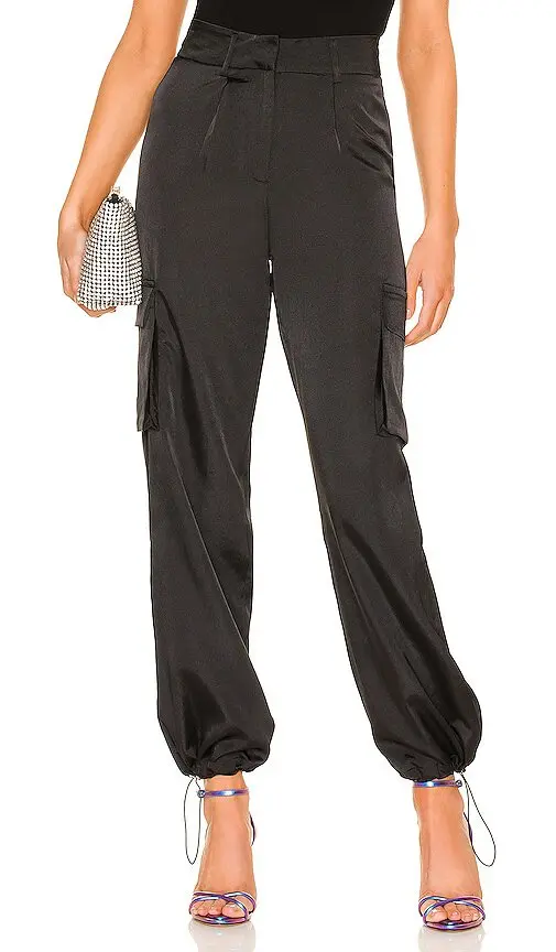 Superdown Seleste Drawstring Jogger Pant - Black