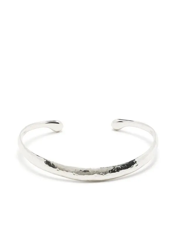 DOWER AND HALL Curved Nomad Sterling- Bangle