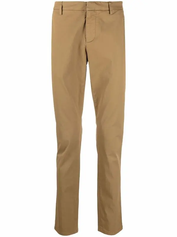 DONDUP Slim-cut Chino Trousers - Neutrals