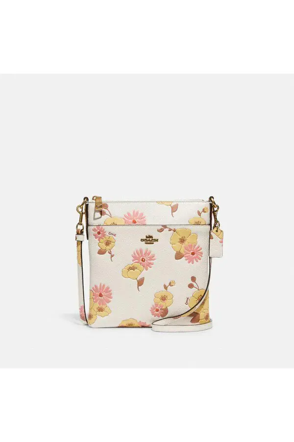Coach Kitt Messenger Crossbody With Print Floral Editorialist
