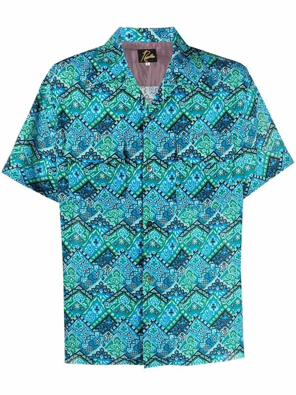Needles Abstract-print Short-sleeved Shirt