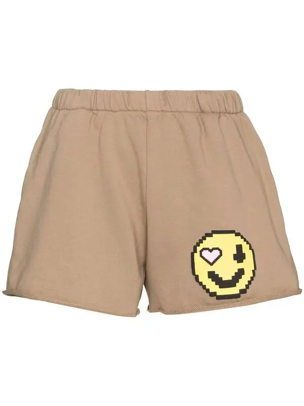 Natasha Zinko Emoji-print Track Shorts