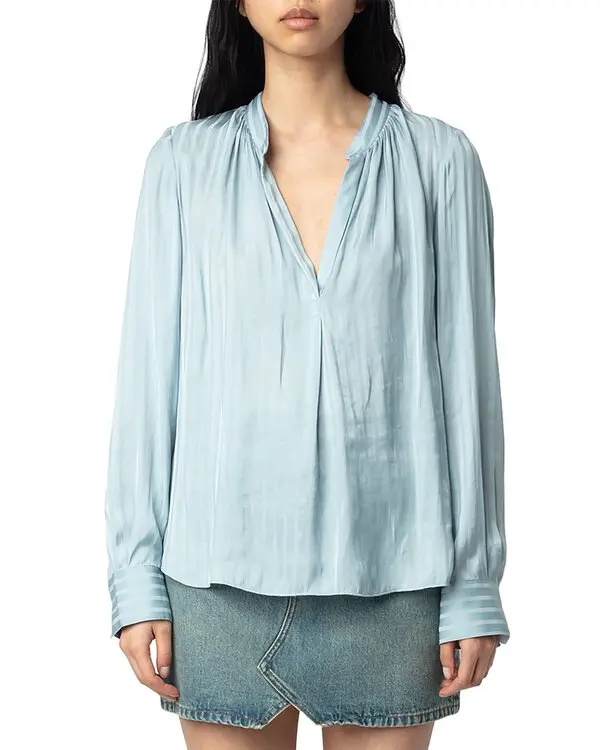 Zadig&Voltaire Tink Satin Blouse - Mist