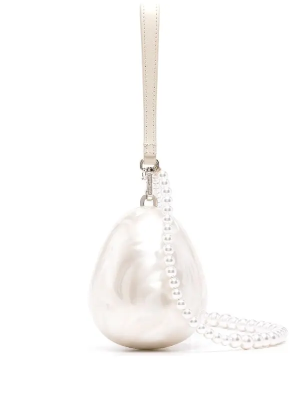 Simone Rocha Micro Egg Shoulder Bag - White