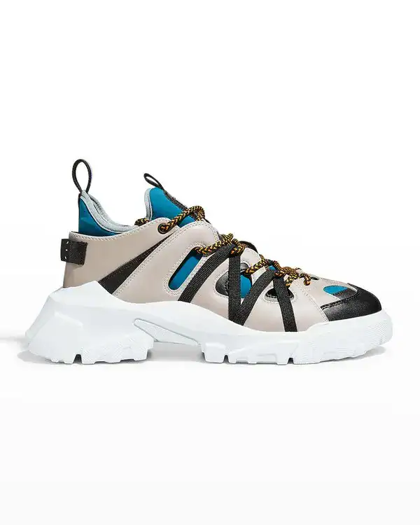 Alexander Mcqueen Orbyt Descender Composite Leather Sneakers