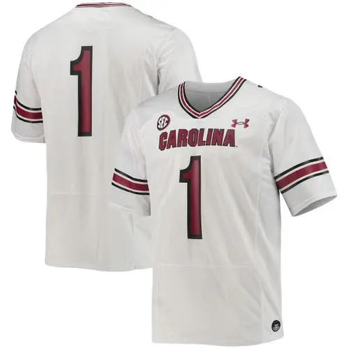 Under Armour 1 South Carolina Gamecocks Replica Player Jersey - White ...